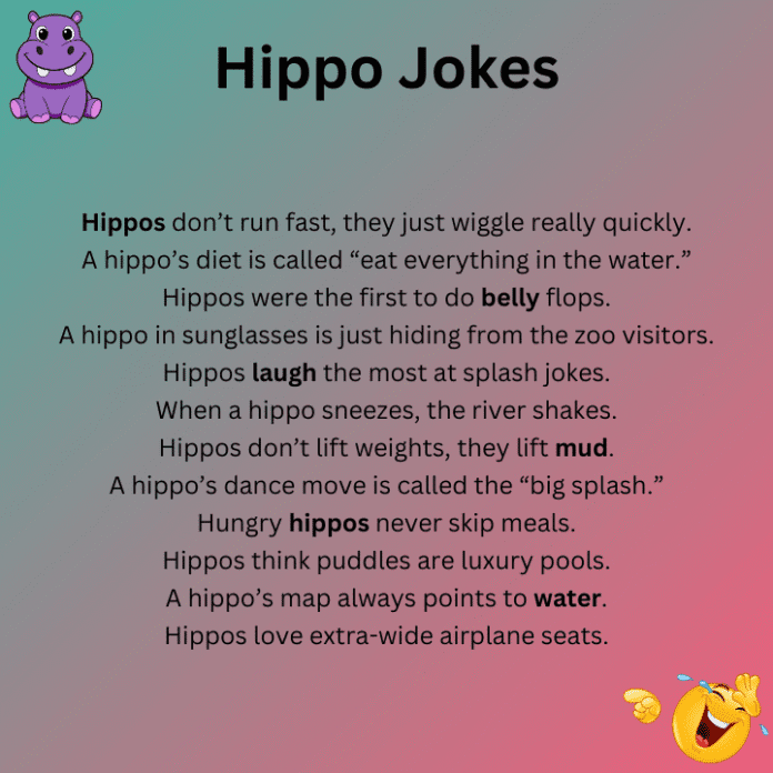 Hippo Jokes And Puns That Will Make a Big Splash of Laughter